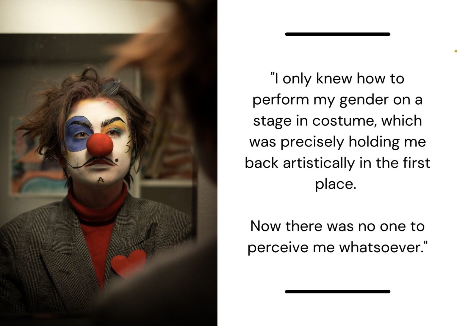 Molly Mormon is a drag king Martlet