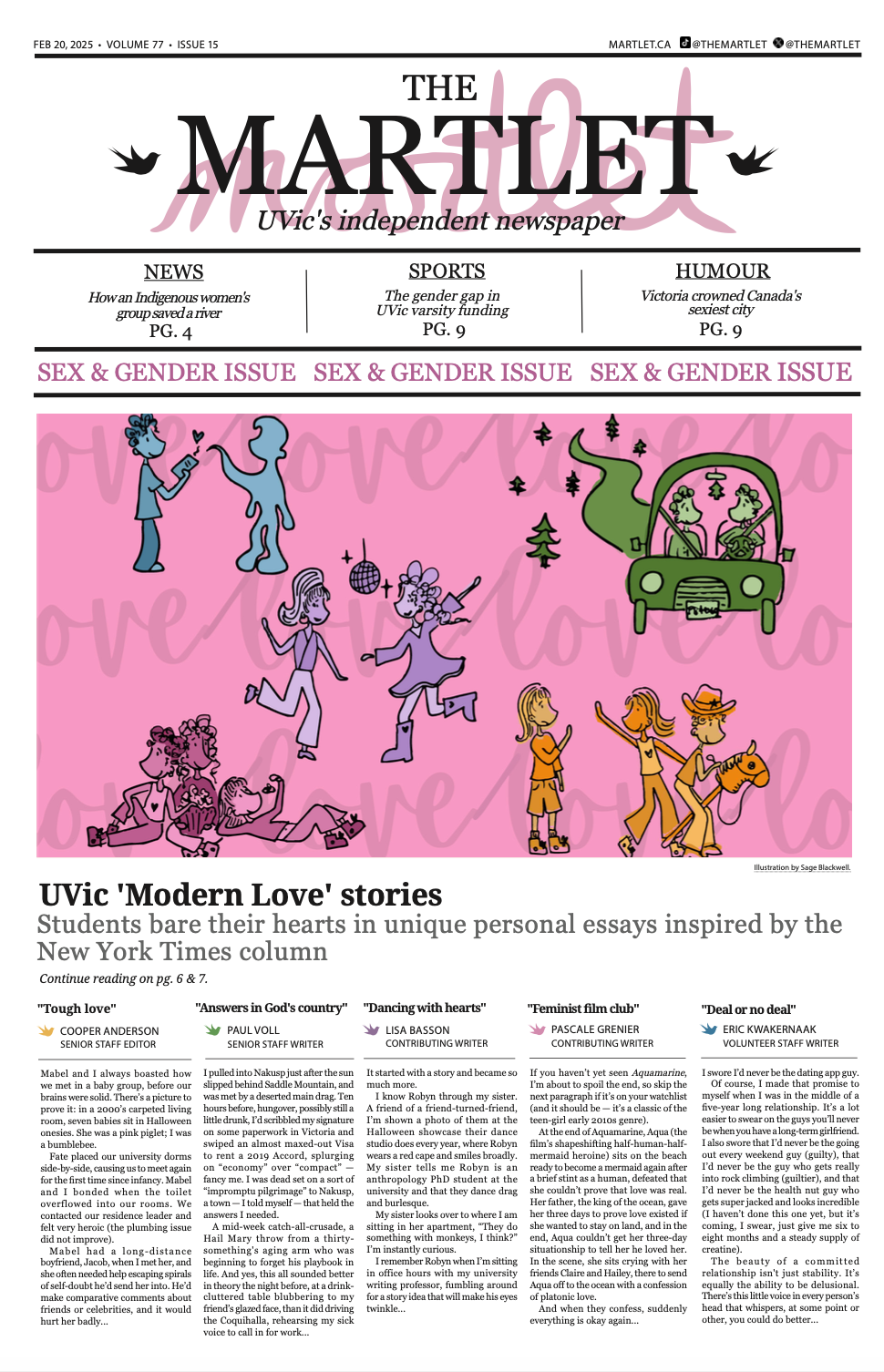 The UVic logo: how it’s going, and where it started