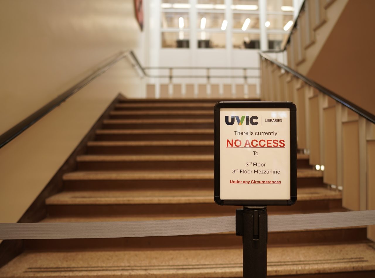 UVic estimates 1 200 library volumes damaged by heavy rainfall last month